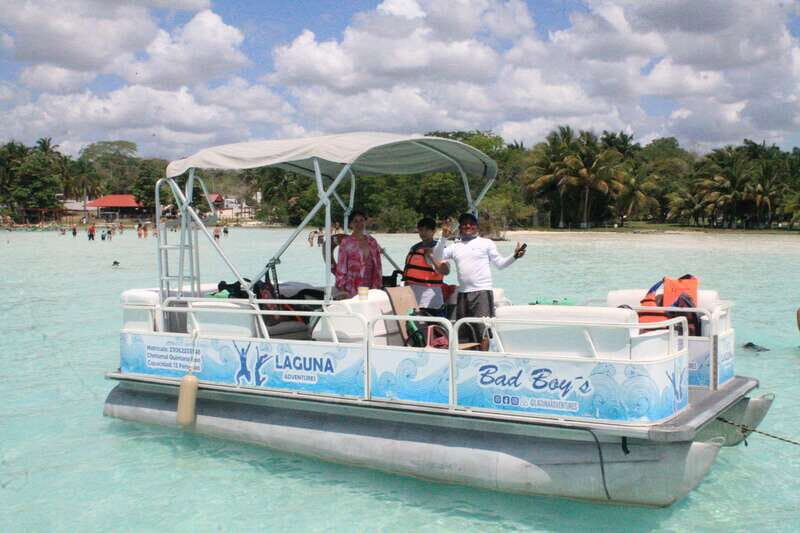 Bacalar: Lake of Seven Colors Pontoon Tour with Fruit - An Introduction to the Experience