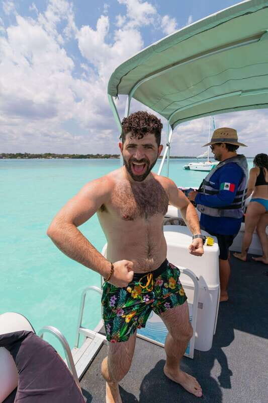 Bacalar: Lake of Seven Colors Pontoon Tour with Fruit - The Sum Up