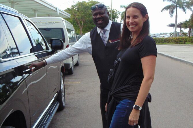 Bahamas Airport Transportation w/Free Grocery Stop-1 Way Private - Key Points