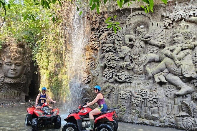 Bali ATV Ride Waterfall,River,Rice Field,Gorilla cave Ubud-Lunch - Key Points