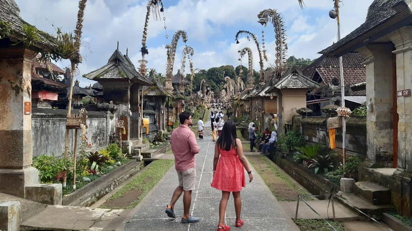 Bali: Penglipuran Village, Waterfall, and Night Market Tour - Goa Raja Waterfall: Dramatic Nature and a Chance to Cool Off
