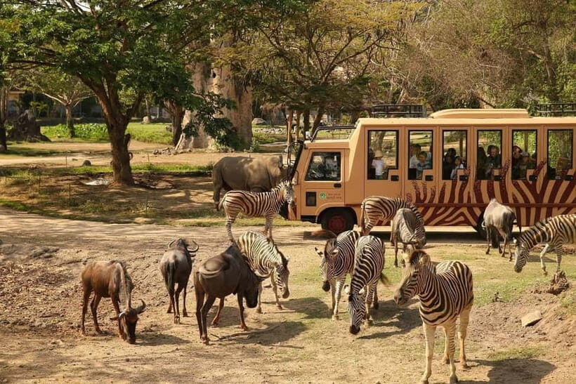 Bali: Safari Zoo and Ubud Palace and Market Day Tour - Key Points