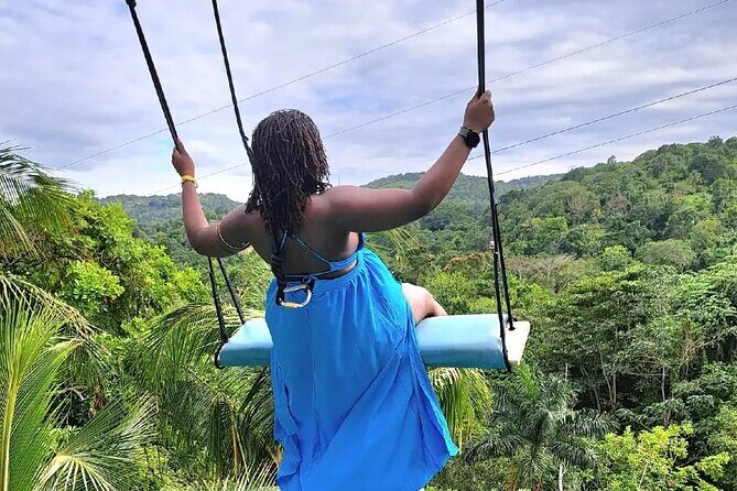 Bali Style High Ropes Swing and Dunn's River Fall Adventure - Key Points