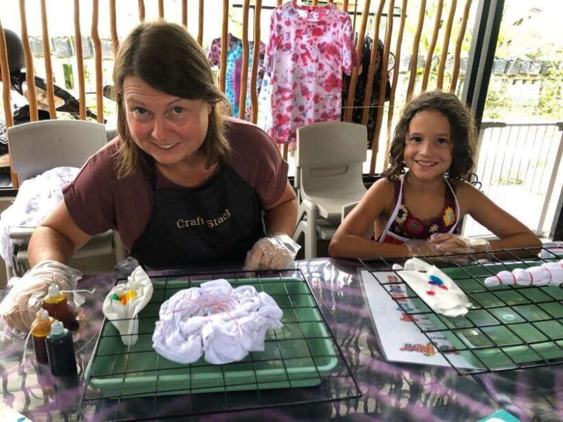 Bali: tie dye shirts, 5 minute curing process to take home. - The Value of All-Inclusive Pricing