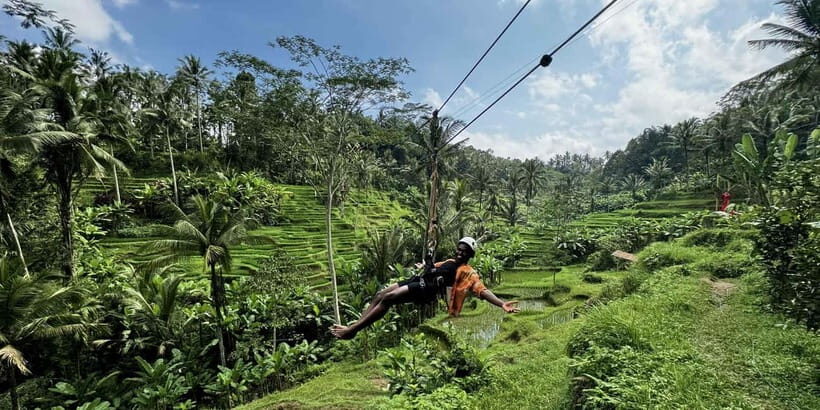 Bali: Ubud Swing, Zipline, SkyBike in a Private Rice Terrace - Key Points