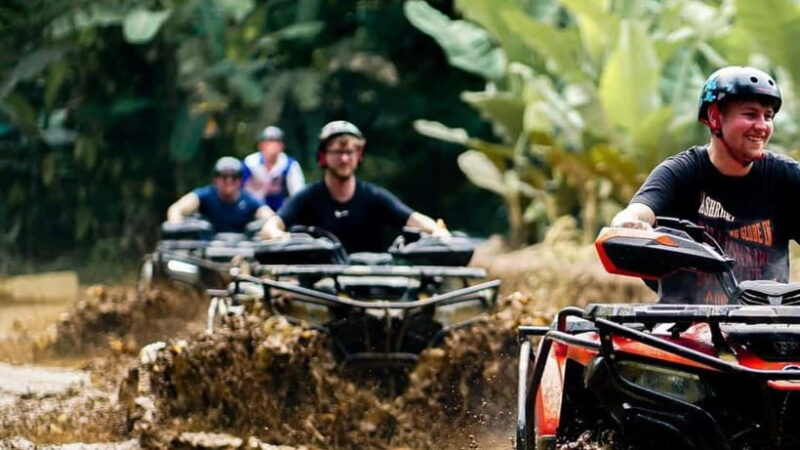 Bali Waterfall Gorilla Cave ATV, Rafting and Monkey Forest - Key Points