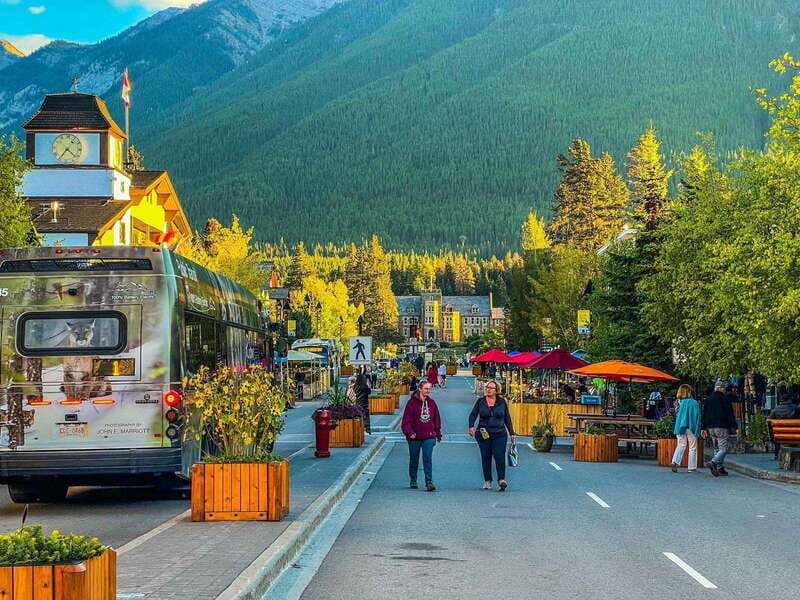 Banff: Gondola, Hot Springs, Bow falls & Three lakes tour - Key Points