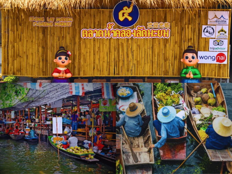 Bangkok: Ancient Temples and Khlong Lat Mayom Market Tour. - Visualize the Experience