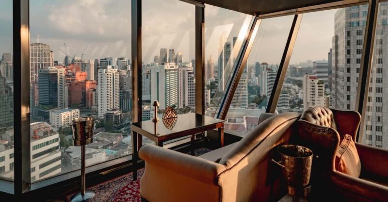 Bangkok: Axis & Spin Sky Lounge & Bar Rooftop - The Food and Drink Experience