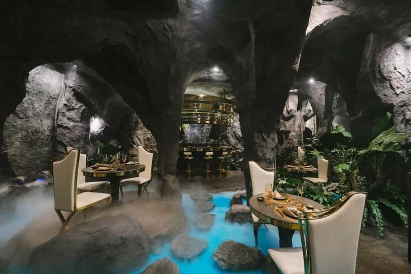 Bangkok: Fine Dining in Stunning Waterfall Cave at Myste - Key Points