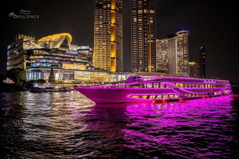 Bangkok: Opulence Luxury Dinner Cruise with Hotel Transfer - Key Points