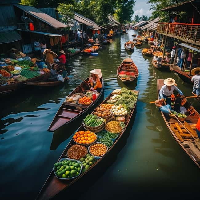 Bangkok: Railway + Floating Market + Wat Bangkung Tour - A Day in Central Thailand: What to Expect from the Tour