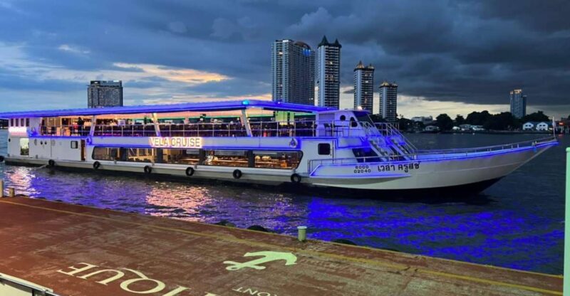 Bangkok: VELA Dinner Cruise Ticket - Introducing the Bangkok VELA Dinner Cruise: An Elegant Evening on the Water