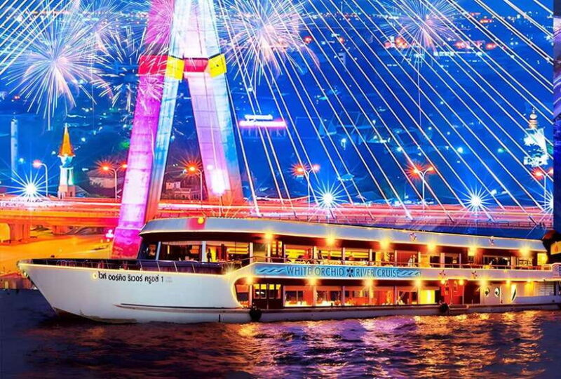 Bangkok: White Orchid Chao Phraya Dinner Cruise free Beer - Key Points