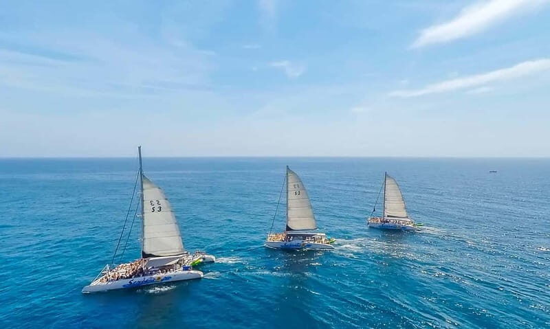 Barcelona: Catamaran Party Cruise with BBQ Meal - Key Points