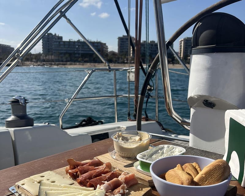 Barcelona: Coastline Sailing with Swim Toys w/ Food & Drinks - Key Points