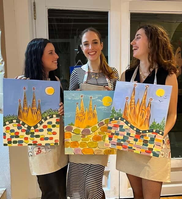 Barcelona: Create your own souvenir! Wine, Paint and Music! - An Authentic, Fun-Filled Artistic Escape