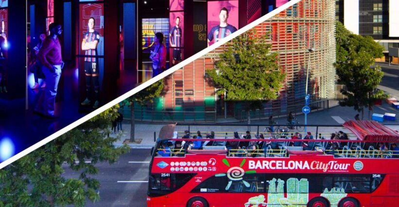 Barcelona Hop-On Hop-Off Bus and FC Barcelona Immersive Tour - Key Points