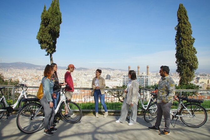 Barcelona Photo Highlights Ebike Small Group Tour - Capturing the Olympic Stadium