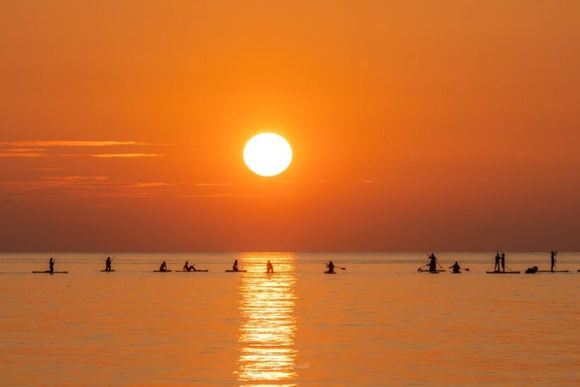 Barcelona: Sunrise Paddleboarding with Instructor and Photos - The Sum Up