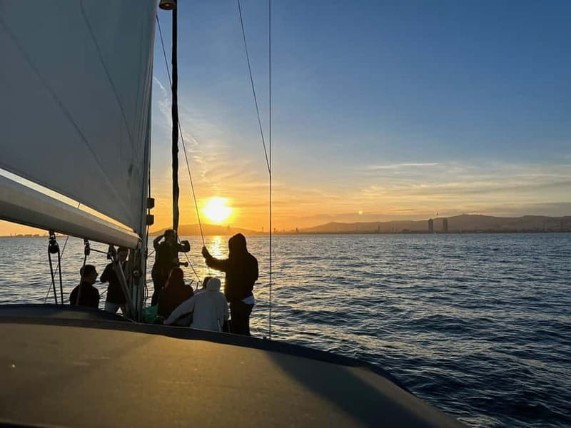 Barcelona: Sunset Boat Trip with Cava Wine and Snacks - The Option to Swim and Drive