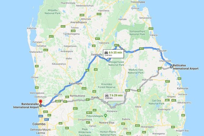 Batticaloa Airport (IATA: BTC) to Colombo Intl. Airport (IATA: CMB) Transfer - Real Traveler Insights and Feedback