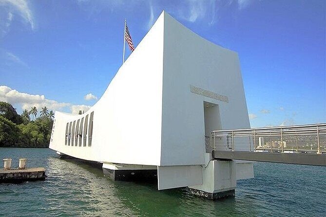 Battleships of WWII at Pearl Harbor from Kauai - USS Arizona Memorial