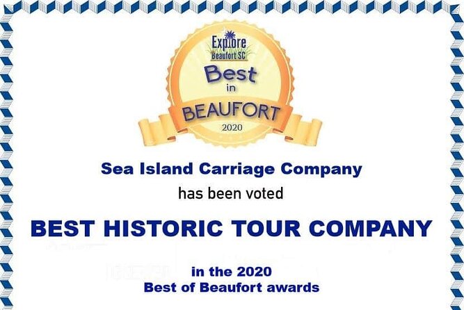 Beaufort’s #1 Horse & Carriage History Tour - Accessibility & Practical Details