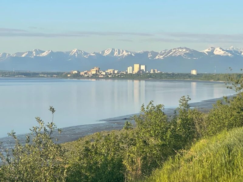 Beautiful nature around Anchorage Waterfall, Lake, Mountains - Key Points