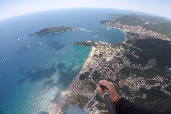 Bečići Standard Paragliding Review: Soaring High - Breathtaking Views of the Adriatic Coast