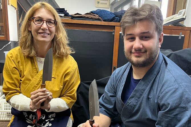 Beginner-Friendly! Knife Sharpening & Fitting Handle Workshop - Exploring Kyoto Through the Lens of Knife Making