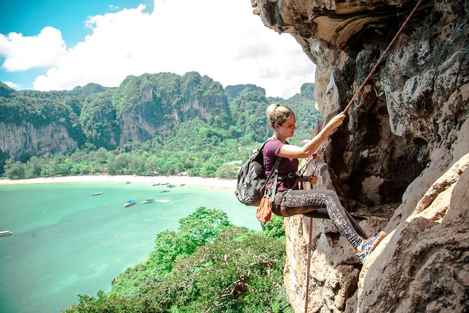 Beginner's Full Day Rock Climbing and Caving Tours at Railay Beach in Krabi - The Experience in Practice