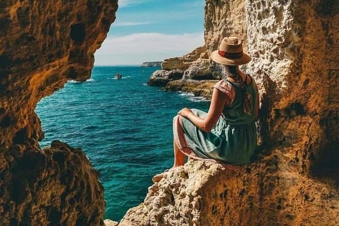 Benagil Cave by Boat + Carvoeiro + Algarseco Caves by Minivan From Lagos - Scenic Views From Carvoeiro Boardwalk