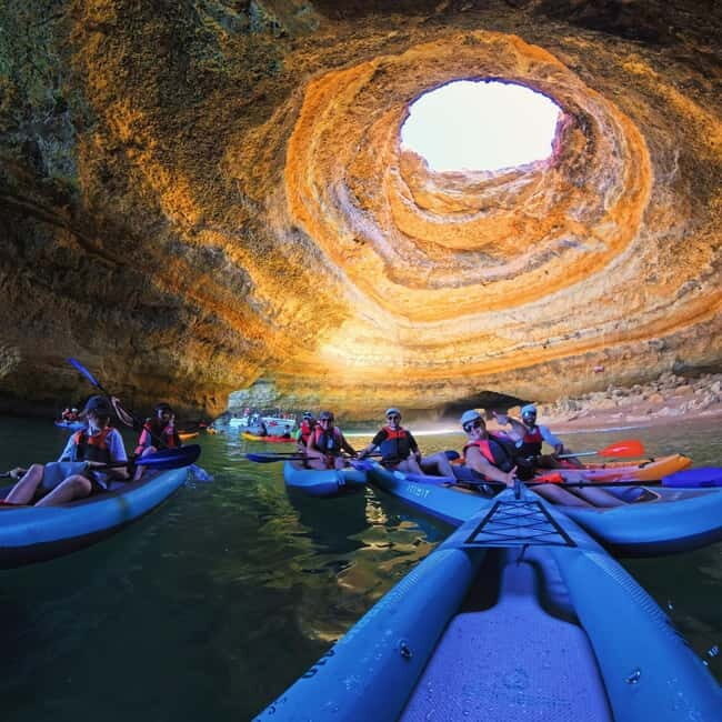 Benagil: Guided Kayak Tour inside caves and Praia da Marinha - An in-depth look at what this kayak tour offers