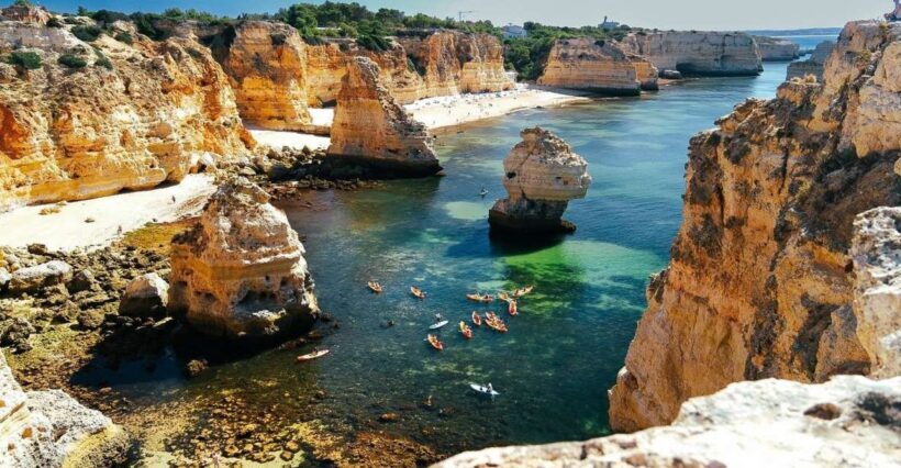Benagil: Sunrise kayak tour Benagil caves and secret spots - Key Points