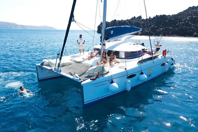 Best of Santorini Private Half-Day Catamaran Cruise With Transfer and Meal - Explore the Aegean Sea