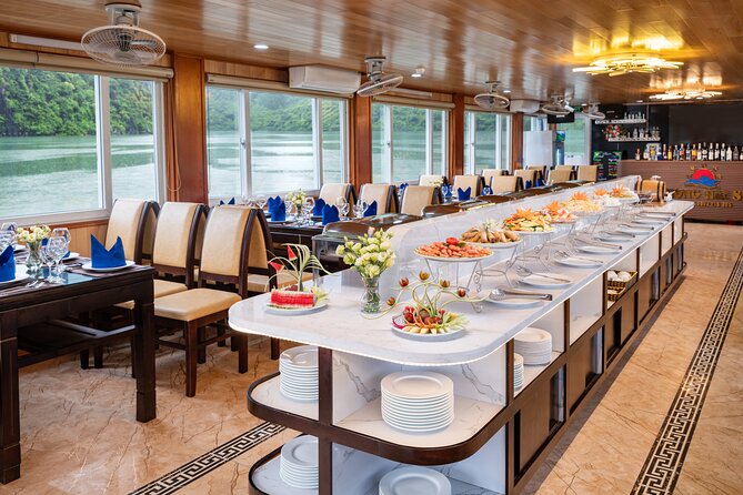 BEST SELLER - Halong 5 Star Day Cruise: Buffet, Wine & Jacuzzi - The Sum Up