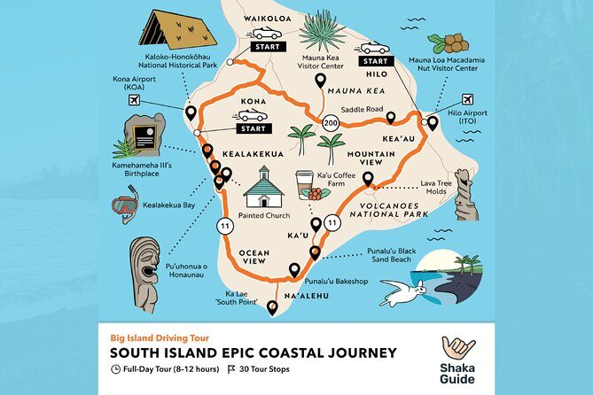 Big Island - South Island Coastal Loop Driving Tour - An In-Depth Look at the Tour Itinerary