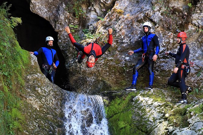Bled and Bohinj Valley Canyoning With Hotel Pickup & Free Photos - Highlights of the Canyoning Adventure