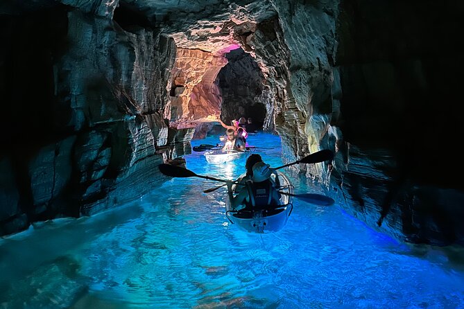 Blue Cave Transparent Kayak Night Glow Adventure - Key Points