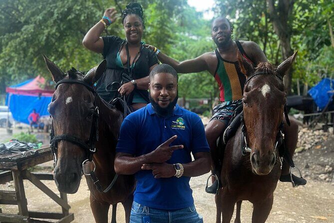 Blue Hole Falls& Horseback Riding Tour Ocho Rios from Montego Bay - Key Points