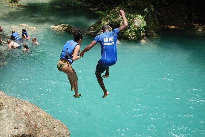 Blue Hole Falls & River Tubing Tour Ocho Rios(Entry fee included) - Transportation, Timing, and Group Size