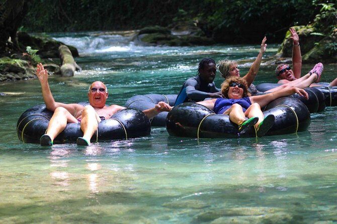 Blue Hole Secret Falls and River Tubing Tour - Key Points