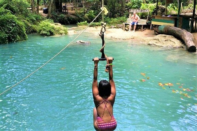 Blue Hole Waterfall & Beach Break Shore Excursion from Port of Falmouth - Key Points