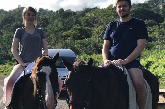 Blue hole waterfalls + horseback riding from Montego bay - Key Points