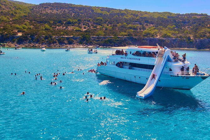 Blue Lagoon (Akamas) From Paphos With Water Slide and Aircon - Exploring the Blue Lagoon