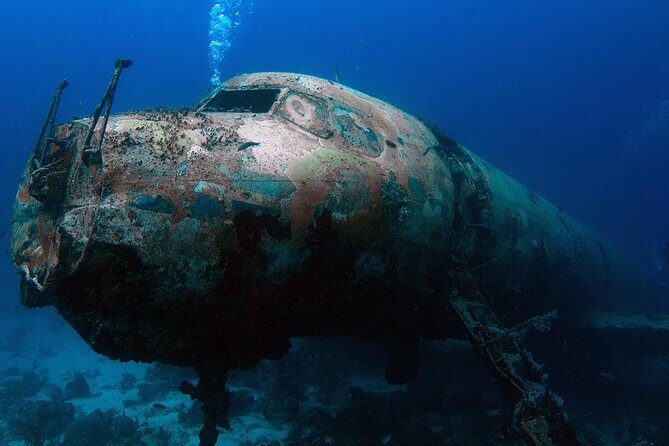 Boat Dive Shipwreck/ Airplanes/ Reef /2 tanks - Key Points