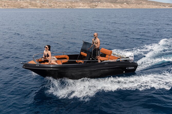 Boat Rental in Santorini License Free - Onboard Amenities and Inclusions