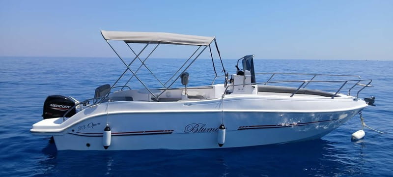 Boat rental without license in Letojanni (Half day 4h) - The Sum Up