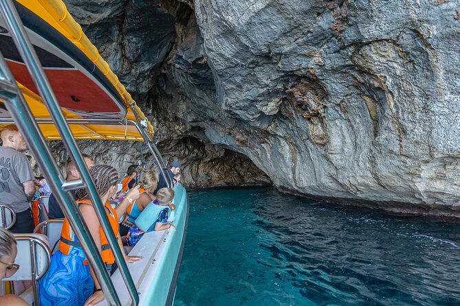 Boat Trip to Llevant Natural Park and Blue Cave - Visiting the Blue Cave